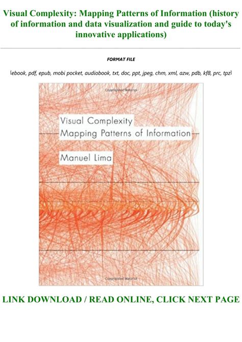 Ebook Pdf Visual Complexity Mapping Patterns Of Information History Of Information And