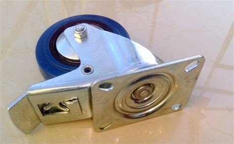 Koło fi 100 mm na płytkę, kółko, 150 KG!, hamulec, WZMOCNIONE