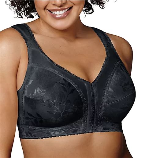 18 Hour Comfort Strap Front Close Bra Black 42d