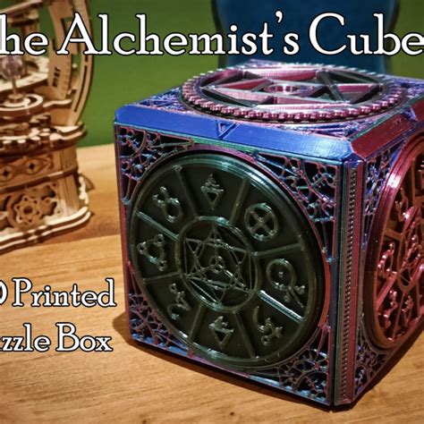3d Printable Alchemists Cube Puzzle Combination Box By Thomas Donoclift
