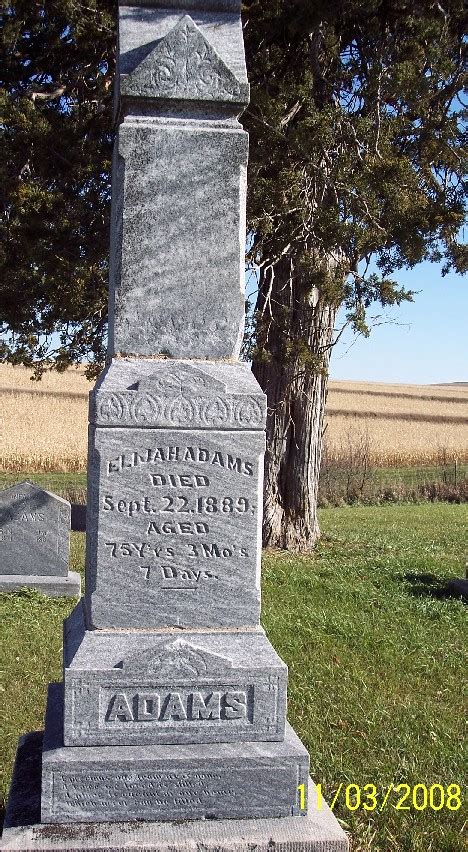 Elijah Ephraim Adams Memorial Find A Grave