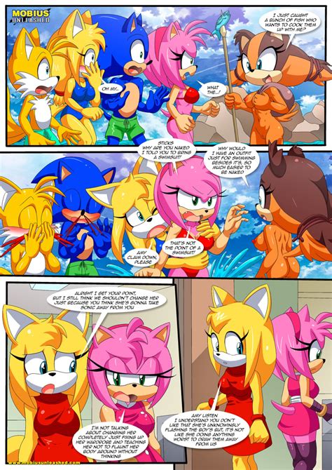 Rule 34 2boys 3girls Amy Rose Anthro Ass Bbmbbf Blush Breasts Comic