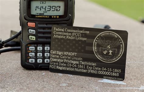 Ham Radio Card Id T For Ham License Multi Layer Reference