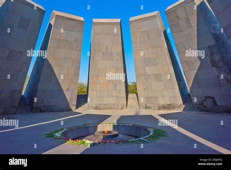 Tsitsernakaberd Armenian Genocide Memorial Complex Yerevan Armenia Stock Photo Alamy