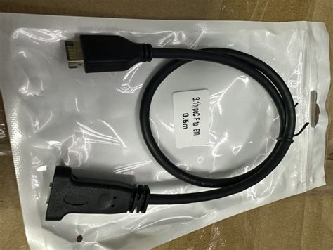 50cm Front Panel Header Usb31 Type E To Type C Female Extension Cable