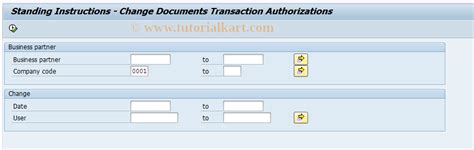 STI SAP Tcode Chg Documents Transaction Authorization