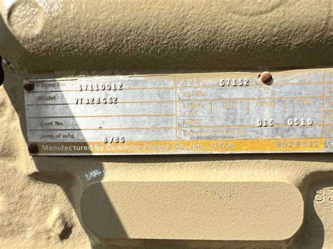 Used Cummins 600kw Diesel Generator 600 37110012