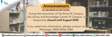 Binus Library And Knowledge Center