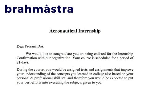 Prerana Das On Linkedin Aerospace Internship Careers Aeronautical Vitbhopal Vit