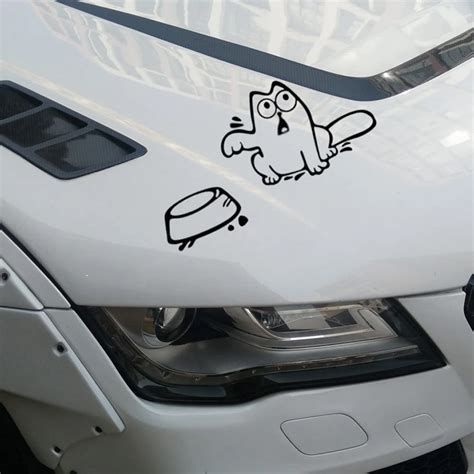 Buy Funny Cat Shaped Car Stickers Decals For Car