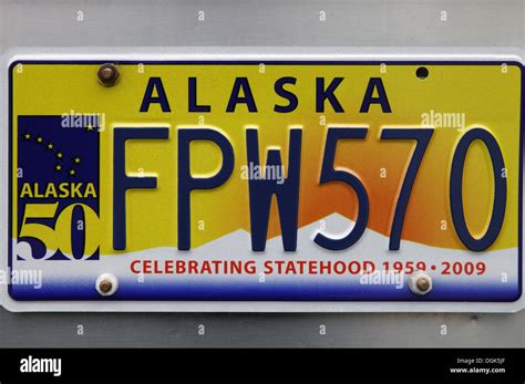 Alaska State License Plate