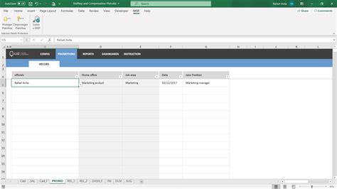 Staffing Excel Template