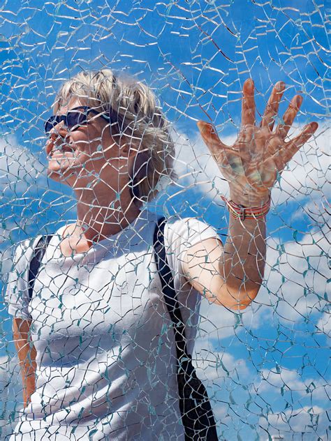 Girl Behind Cracked Glass By Stocksy Contributor Stas Pylypets