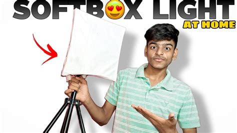 How To Make A Softbox Light At Home Homemade Softbox Light Diy