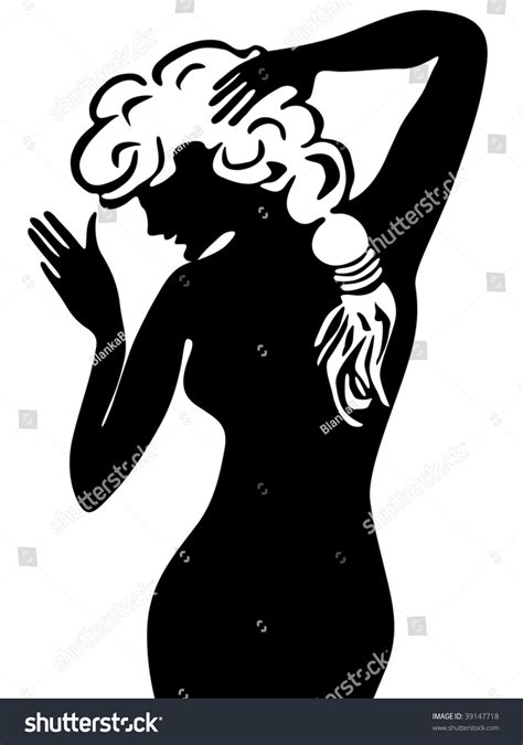 Sexy Abstract Girl Stock Vector Illustration Shutterstock