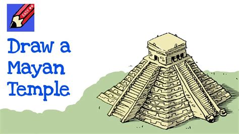 Mayan Temples Drawings