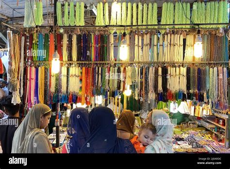Indian Muslim Pilgrims Purchased Prayer Beads During Muharram Inside