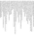 Binary Computer Code Digital Data View Technology Vector Image