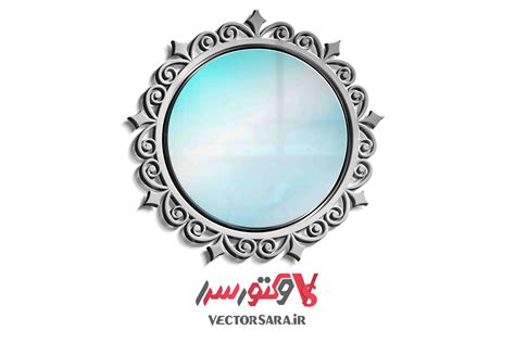 طرح قاب آینه Cnc برش Pvc وکتورسرا 🪞