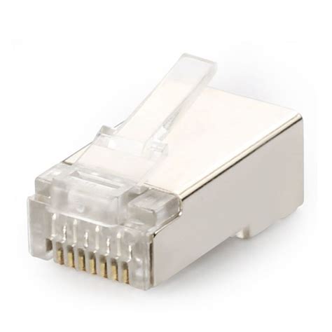 Shielded Rj45 Connector Cat5e Cat6 Crimp Ethernet Grandado