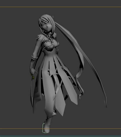 Anime Girl 3d Model Gogojawer
