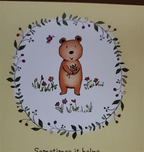 Heartline Hallmark Friendship Themed Greeting Card Cute Bear With