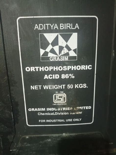 Phosphoric Acid At ₹ 90kg In Hyderabad Id 2849056531055