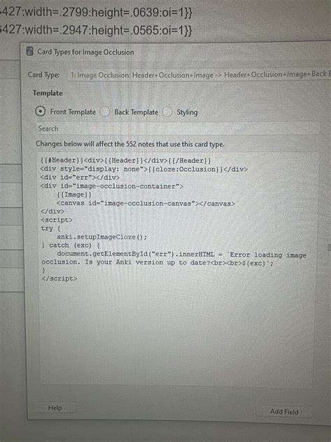 “error loading image occlusion” help anki forums