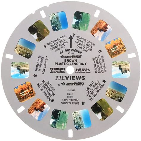 Brown Plastic Lens Tint Previews By Western View Master Commercial Reel 3d Vintage