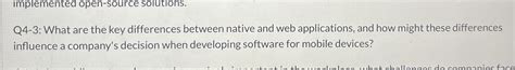 Solved Implemented Open Source Solutionsq4 3 What Are The
