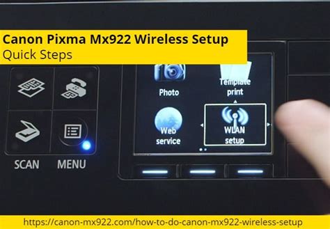 Canon Pixma Mx922 Wireless Setup Quick Steps Wireless Wireless