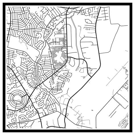 Virginia Beach Map Print Virginia Beach Map Poster Virginia Etsy