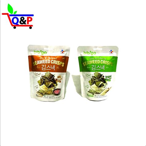 Bibigo Seaweed Crisps Original Flavor And Bbq Flavor 20g 36g Shopee
