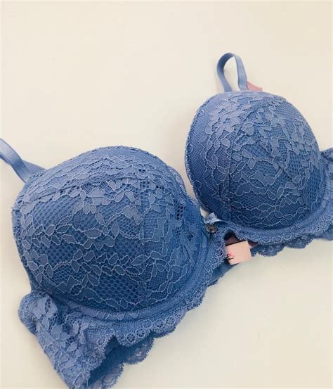 Blue Mollie Padded Plunge Bra Highstreet Outlet Uk