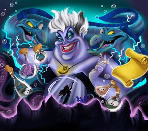 Ursula With Her Eels Flotsam And Jetsam