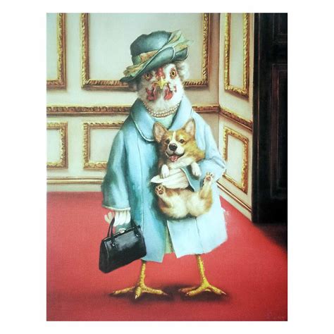 Lady Chicken Canvas Wall Art X