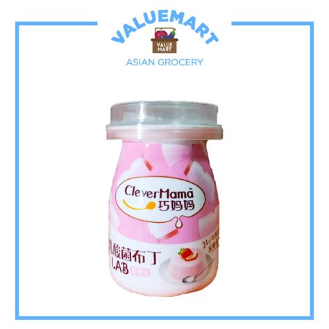 Clever Mama Strawberry Lactobacillus Pudding Bottle Approx 90 Grams