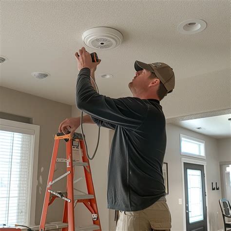Free Smoke Detector Installation Image Download At Stockcake