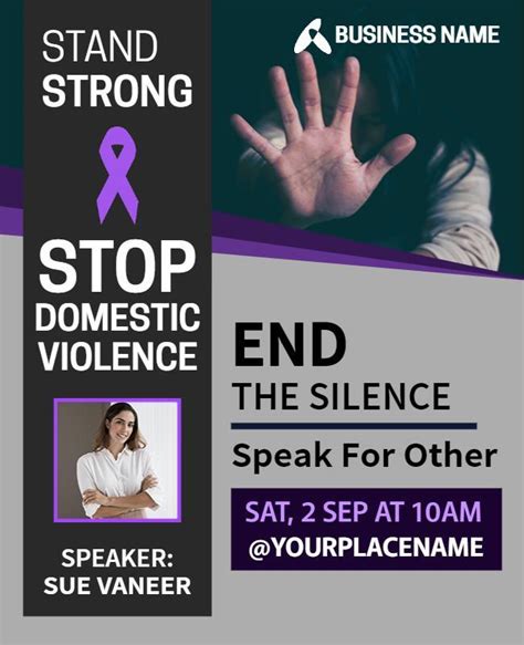 Domestic Violence Awareness Event Flyer Template