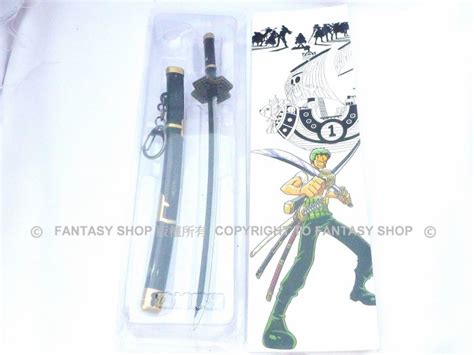 Fantasy Shop~航海王 海賊王 One Piece 羅羅亞索隆雪走武士刀鑰匙圈扣環 附劍鞘 Yahoo奇摩拍賣