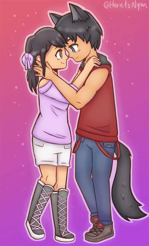 Aphmau X Aaron By Here1snyan On Deviantart
