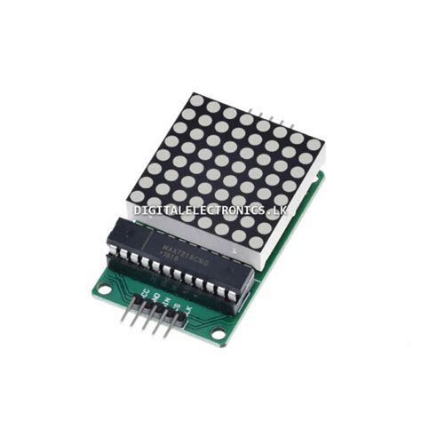 MAX7219 Red LED Dot Matrix Display Module Digitalelectronics Lk