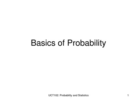 Solution Basics Of Probablity Studypool