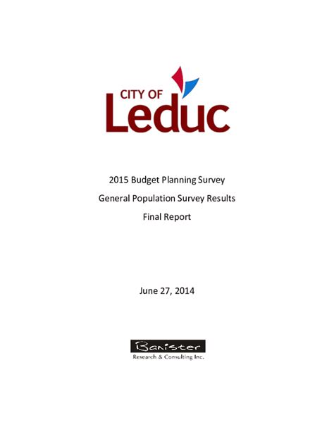 Fillable Online Recreation And Culture Facility Needs Assessment Fax