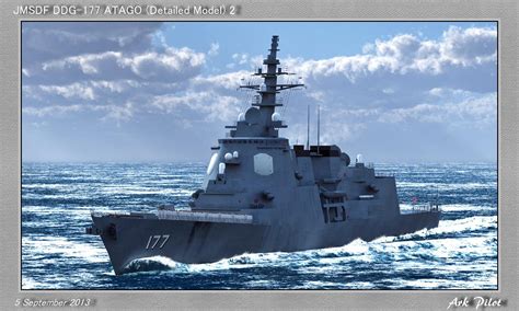 Jmsdf Ddg 177 Atago Detailed Model 2 By Arkpilot
