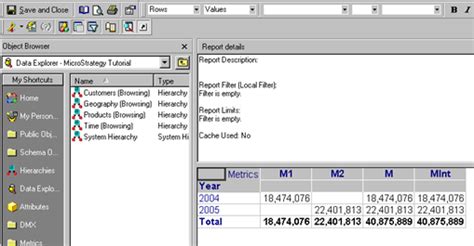 kb18024 metric values are blank in a report but the subtotal is