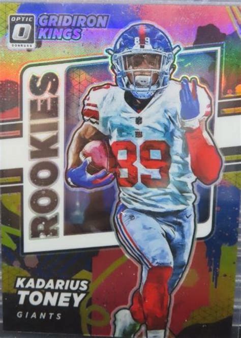 Kadarius Toney 2021 Optic Rgk 10 Rookie Gridiron Kings Gold 10
