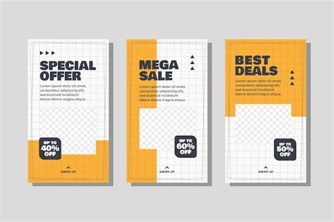 편집 가능한 현대적인 소셜 미디어 스토리 템플릿 프리미엄 벡터