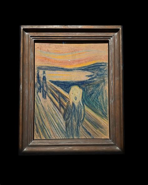 The Scream 1893 Crayon On Cardboard Munch Loved To Experiment With