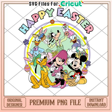 Happy Easter Disney Png Download Svg Files For Cricut